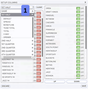 Columns | OddsLogic